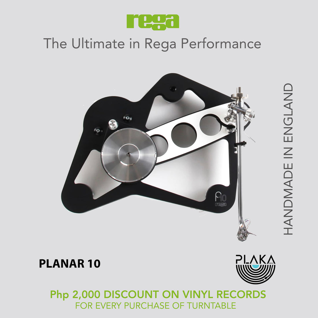 REGA Planar 10 (P10) Turntable – Plaka.MNL